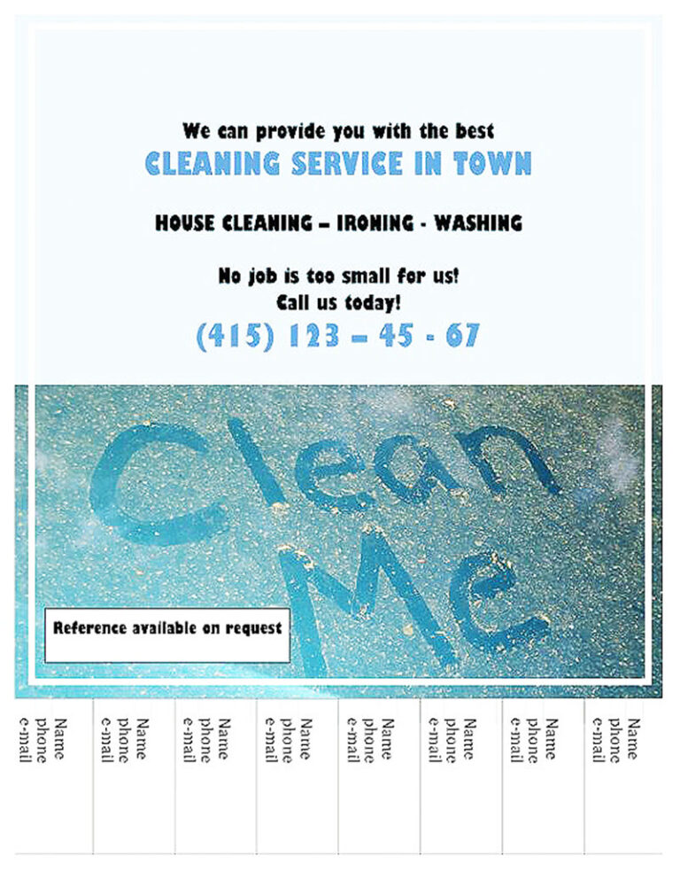 What to Put on A Cleaning Service Flyer (Examples Included)