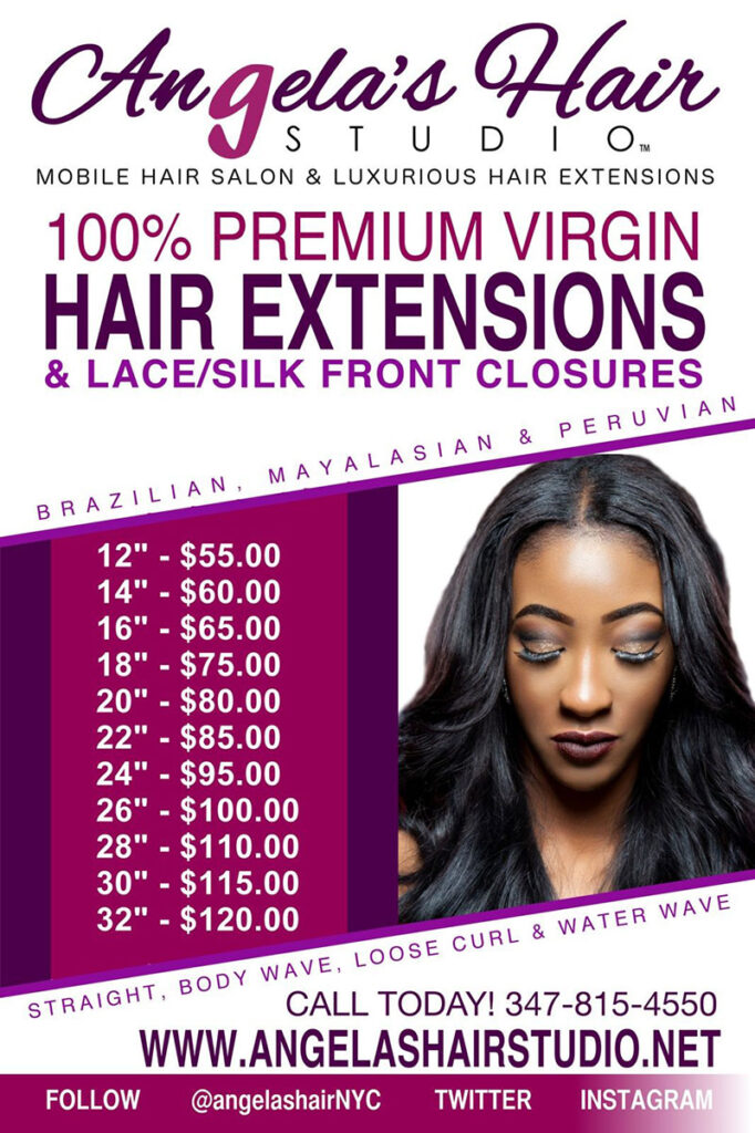 Hair Salon Prices List and Menu Design Ideas