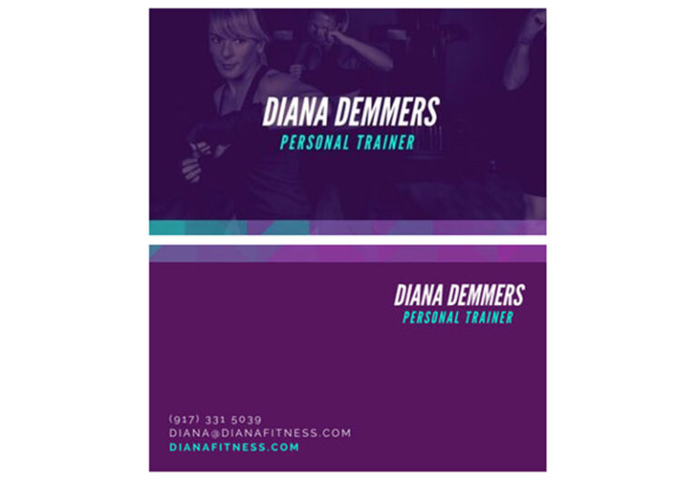 Personal trainer business cards examples to inspire your own