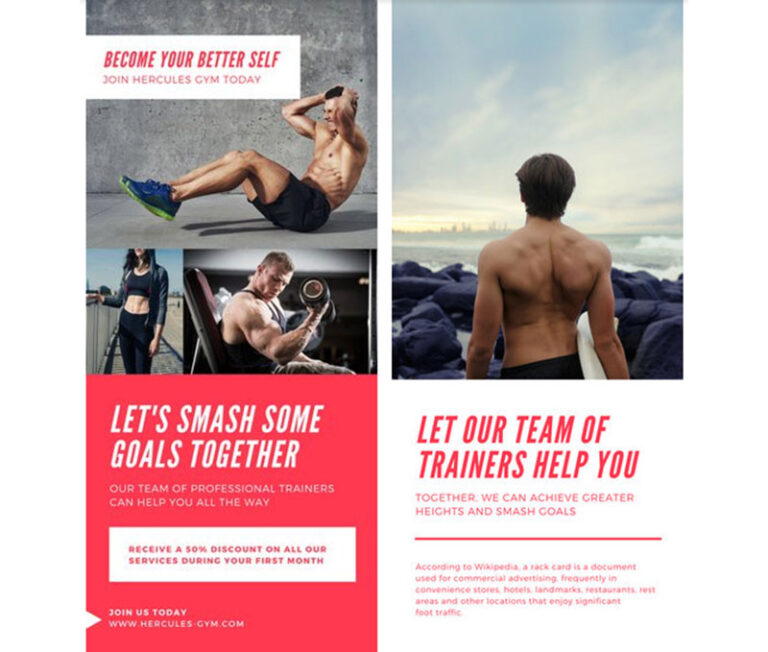Personal trainer business cards examples to inspire your own