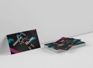 Personal trainer business cards examples to inspire your own