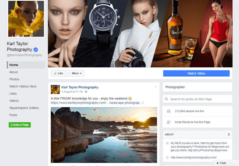 How to Make a Facebook Photography Page