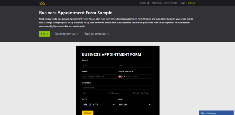 The Best Appointment Form Templates for Your Business