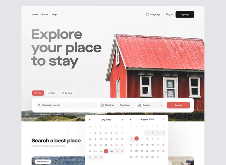 Top Booking Page Design Examples in 2024