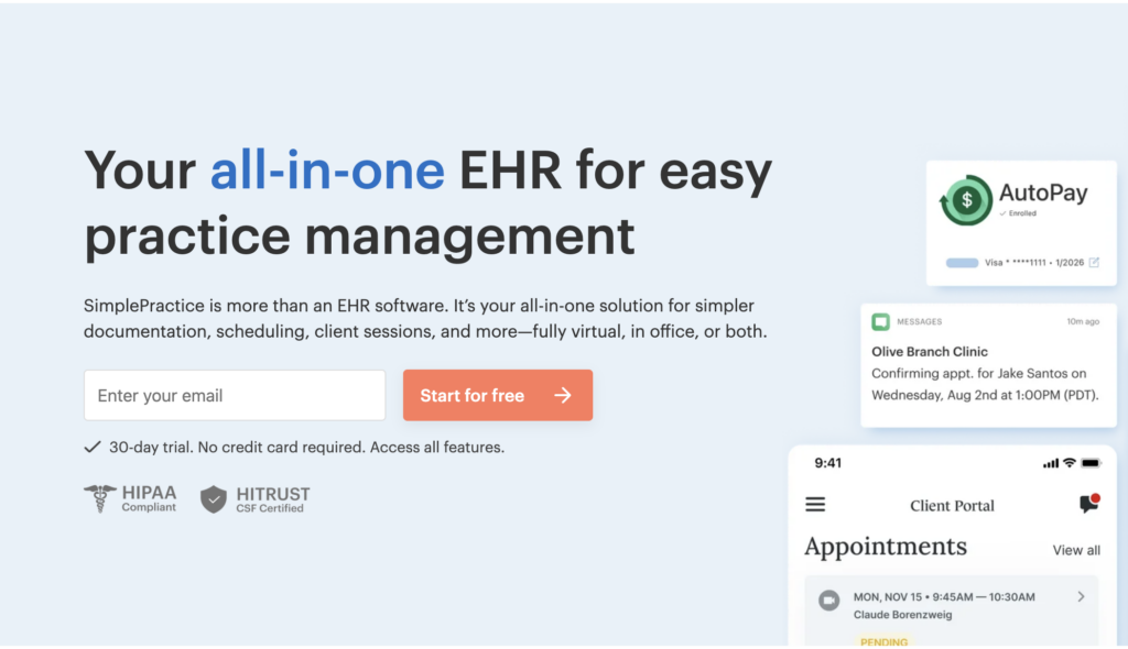 Top 17 Therapy Scheduling Software in 2025