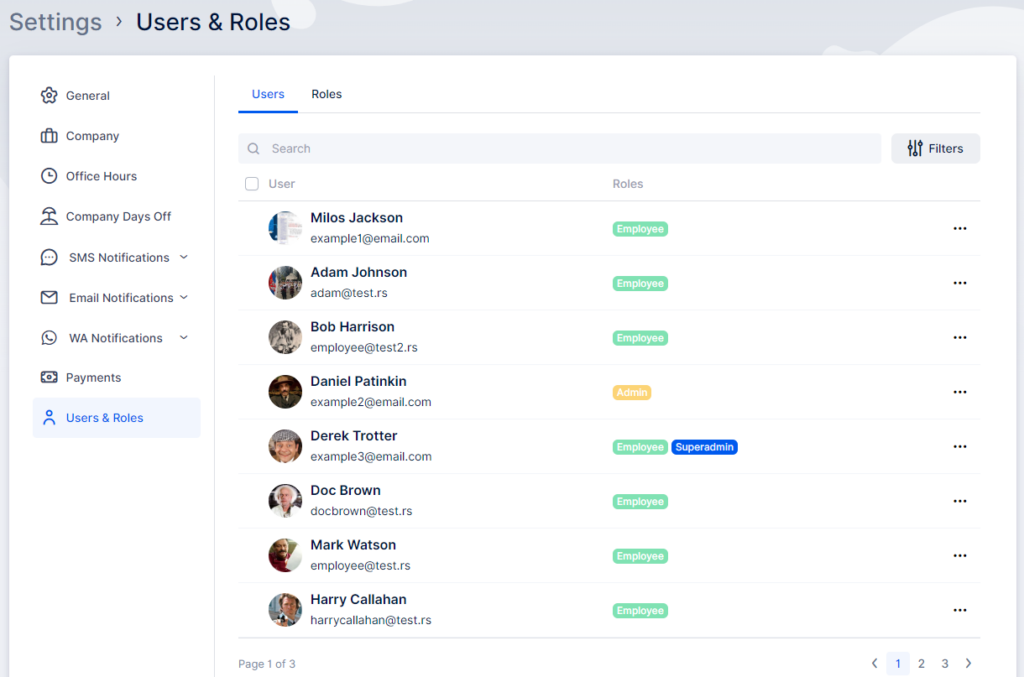 Users and Roles - Trafft