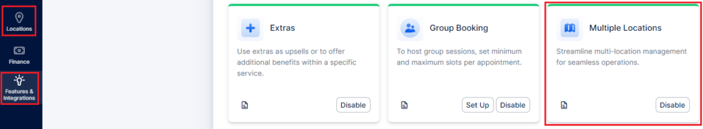 Multiple Locations - Trafft