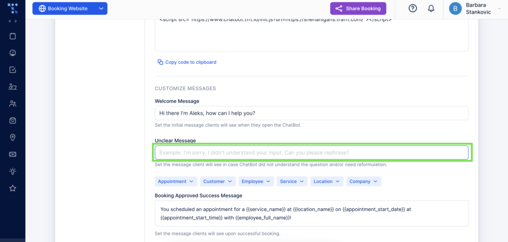 Trafft Hacks: How to Integrate Trafft Chatbot